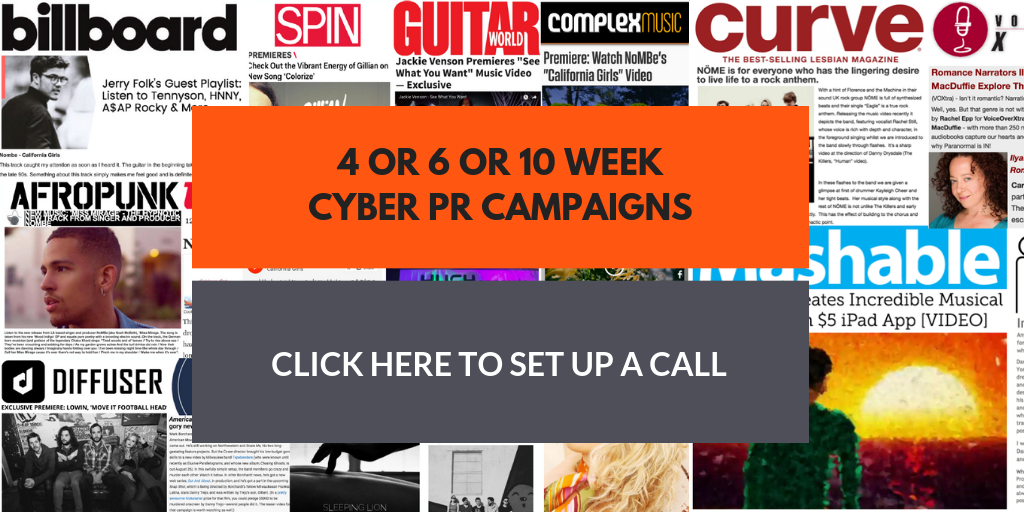 Cyber PR Campaigns - Cyber PR Music