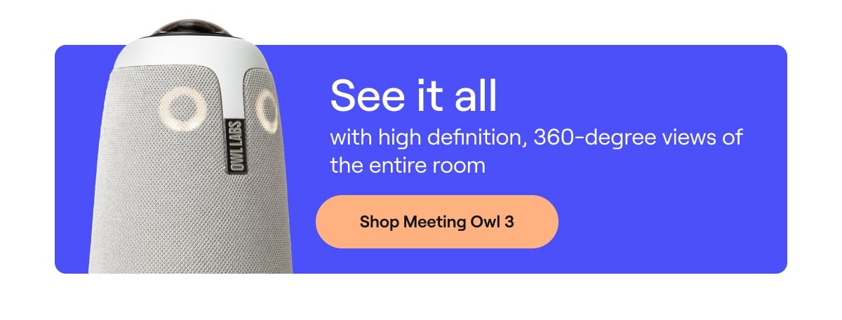 Best setups for the Meeting Owl 3 + Expansion Mic