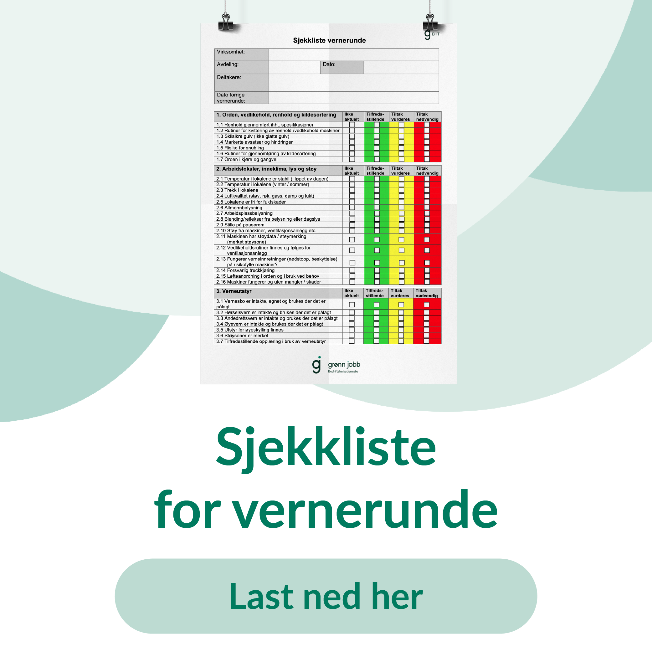 7 tips til en effektiv vernerunde [+ gratis sjekkliste] | Grønn Jobb