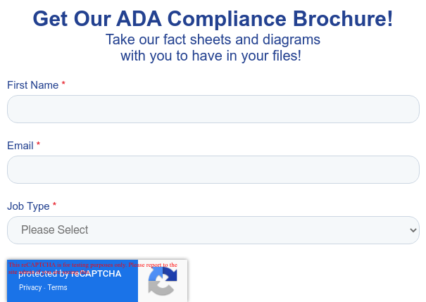 ADA Table Requirements